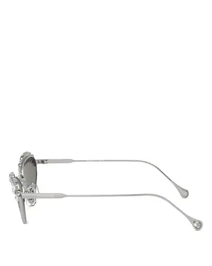 SWAROVSKI Embellished Oval Sunglasses