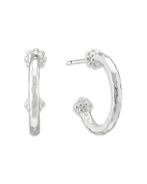 CAPUCINE DE WULF Berry Slice Small Hoop Earrings - Silver