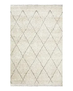TIMELESS RUG DESIGNS Shaggy Moroccan S1121 Runner Area Rug, 2'6 X 8 - Ivory