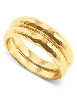 CAPUCINE DE WULF Cleopatra Stacking Rings Set Of 2 - Gold