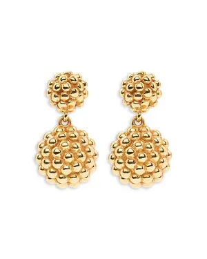 CAPUCINE DE WULF Berry Double Drop Earrings - Gold