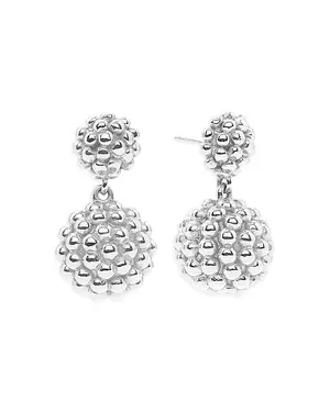 CAPUCINE DE WULF Berry Double Drop Earrings - Silver