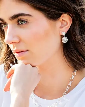 CAPUCINE DE WULF Drop Earrings - Silver