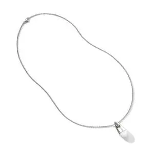 John Hardy Diamond Enamel Pendant Necklace