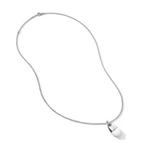John Hardy Diamond Enamel Pendant Necklace