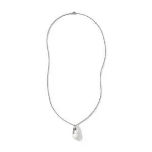 John Hardy Diamond Enamel Pendant Necklace