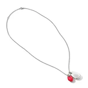 John Hardy Pebble Duo Necklace Diamonds