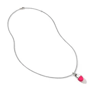 John Hardy Pebble Necklace With Diamonds And Enamel