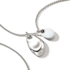 John Hardy Pebble Duo Necklace Diamonds