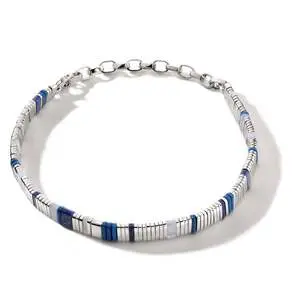 John Hardy Sterling Colorblock Choker Necklace - Silver