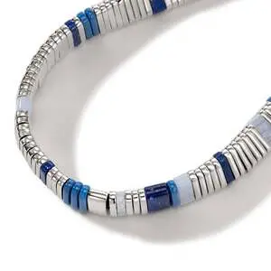 John Hardy Sterling Colorblock Choker Necklace