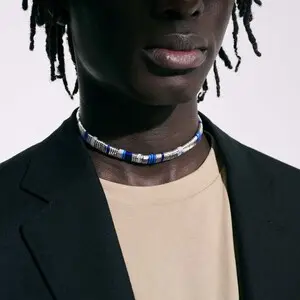 John Hardy Sterling Colorblock Choker Necklace