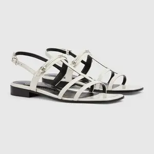 Gucci Slim Horsebit Flat Sandal Leather