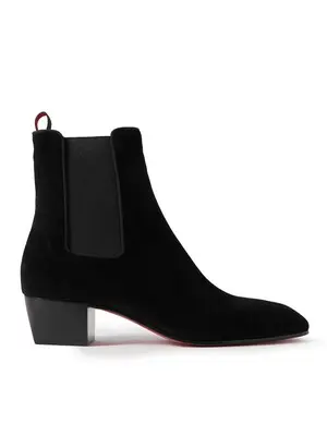 Christian Louboutin Rosalio Jodhpur Suede Christian Louboutin Rosalio Jodhpur Suede Leater Boots in  main image 4