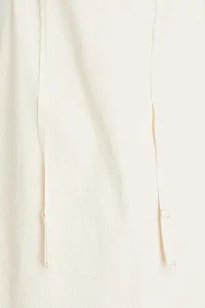Jacquemus Crema Twisted Cotton-piqué Dress