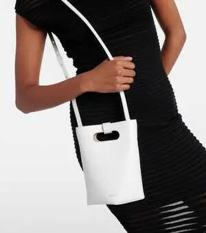 Alaïa Folded Small Leather Tote Bag