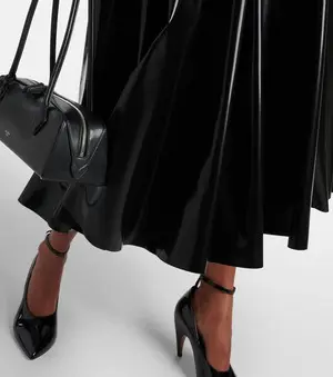 Alaïa Latex Midi Skirt