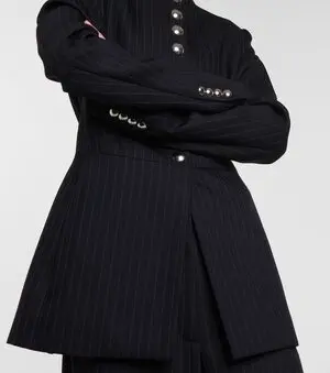 Khaite Samuel Wool-blend Jacket - Blue