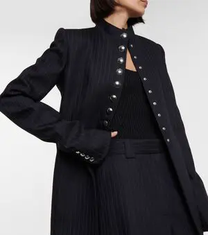 Khaite Samuel Wool-blend Jacket - Blue