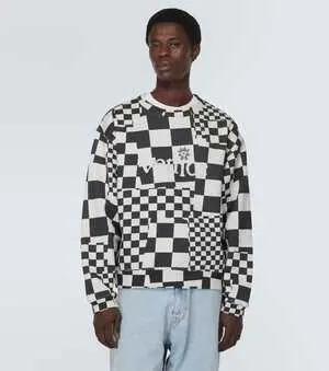 ERL Checked Cotton Jersey Sweatshirt - Multicoloured
