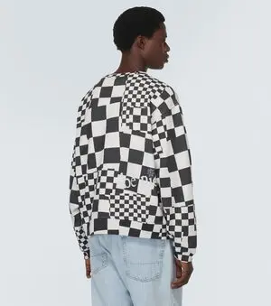 ERL Checked Cotton Jersey Sweatshirt - Multicoloured