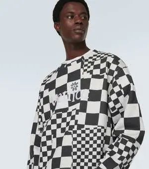 ERL Checked Cotton Jersey Sweatshirt - Multicoloured