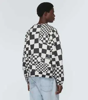 ERL Checked Cotton Jersey Sweatshirt - Multicoloured
