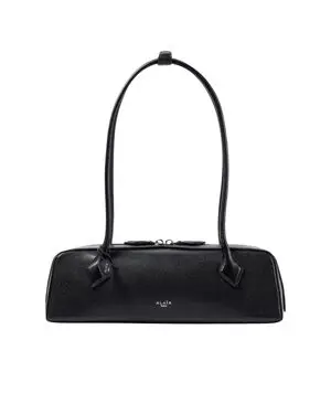 Alaïa Le Teckel Leather Shoulder Bag - Black