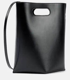Alaïa Folded Leather Tote Bag - Black