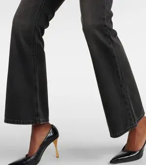 Balmain Western Bootcut Low-rise Jeans - Black