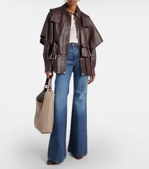 Chloé Layered Leather Jacket