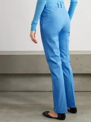JOSEPH Coleman Gabardine Trousers - Blue