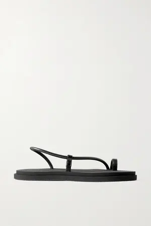 EMME PARSONS Bari Pool Leather Sandals Black
