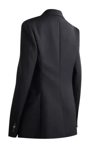 Gabriela Hearst Angela Wool-crepe Blazer - Black