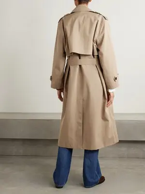 Co Belted Double-breasted Cotton-blend Twill Trench Coat