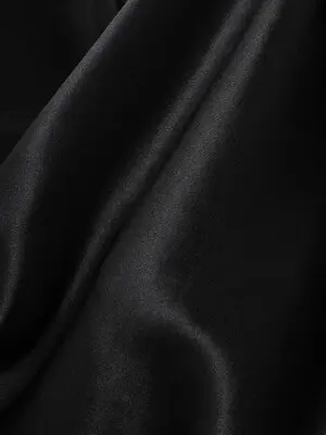 BEARE PARK Asymmetric Draped Silk-satin Halterneck Tank