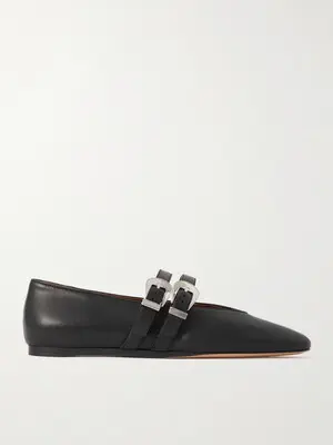 Le Monde Beryl Claudia Leather Mary-jane Ballet Flats