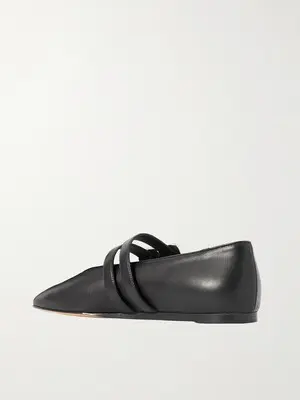 Le Monde Beryl Claudia Leather Mary-jane Ballet Flats