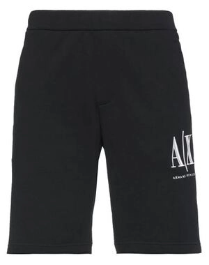 Armani Exchange Shorts & Bermuda Shorts Size Cotton - Black