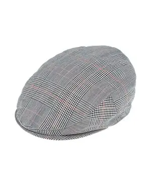 Borsalino Virgin Wool And Linen Flat Cap - Black