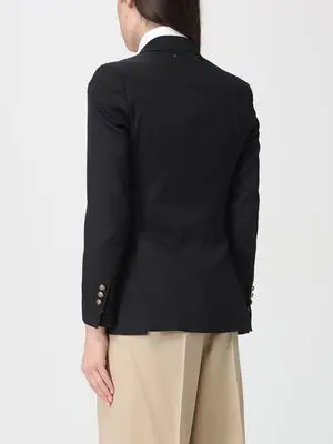 GOLDEN GOOSE Double Breasted Jacket With Notched Lapel - Black