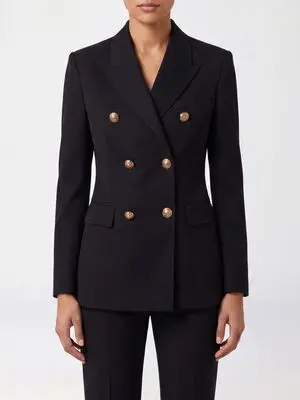GOLDEN GOOSE Golden Goose Double-Breasted Virgin Wool Blazer With Metal Buttons Black
