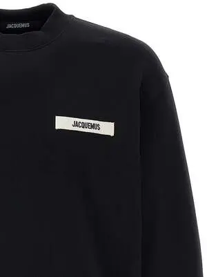 Jacquemus Le Sweatshirt Gros Grain - Black
