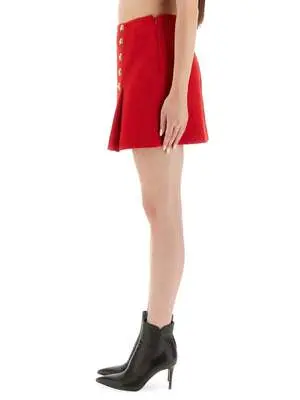 Balmain Wool Mini Skirt
