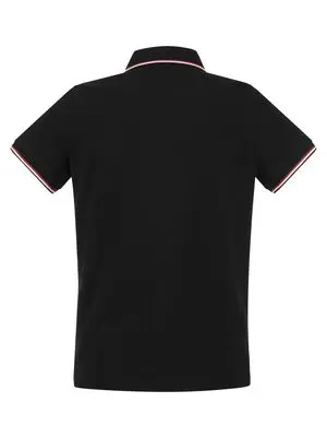 Moncler Polo Shirt With Iconic Felt