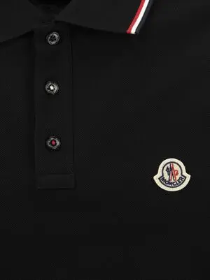 Moncler Polo Shirt With Iconic Felt