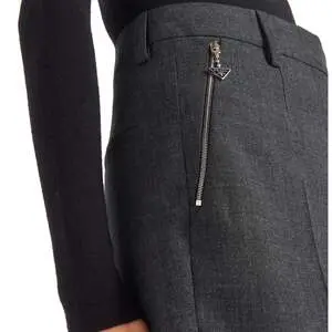 Prada Virgin Wool Pants - Gray