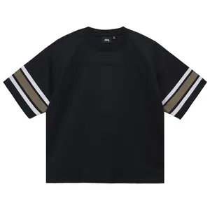 StÜssy Surfman Mesh Football Jersey - Black