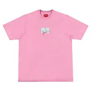 Supreme Signature Label Short-sleeve Top - Pink