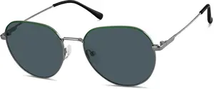 Zenni Aviator Full Rim Sunglasses - Green